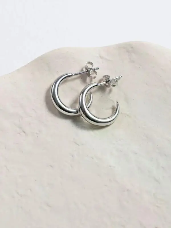 AUREE JEWELLERY Alta Crescent Hoop Earrings