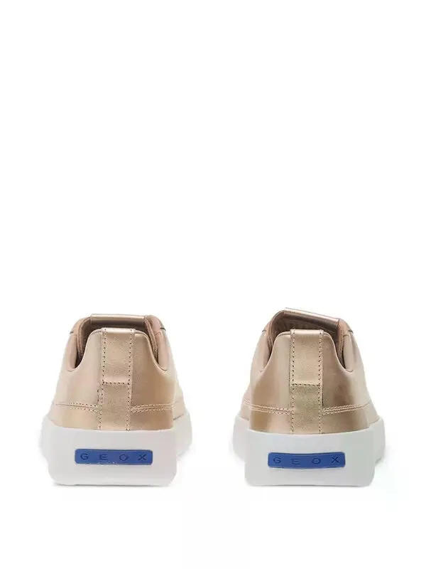 Geox Metallic-effect Lace-up Sneakers