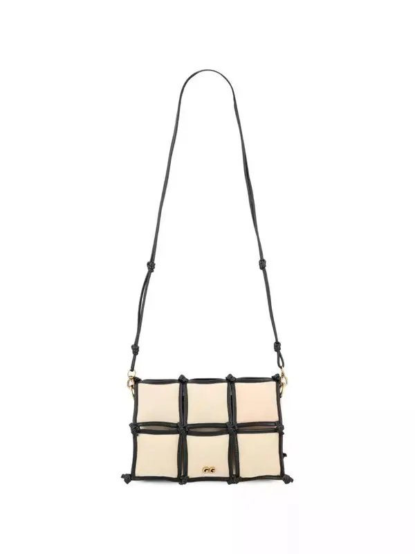 Cult Gaia Gaia's Puff Knotted Cage-detail Cross Body Bag - Neutrals