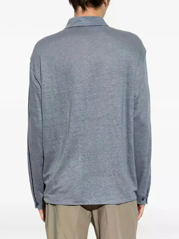 Giorgio Armani Long-sleeved Linen Shirt