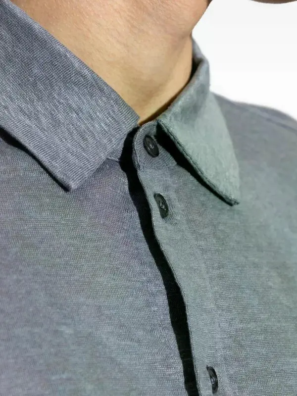 Giorgio Armani Long-sleeved Linen Shirt