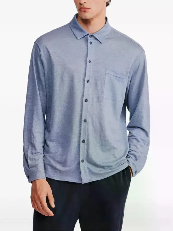 Giorgio Armani Shirt Regular Fit In Pure Linen Single Jersey