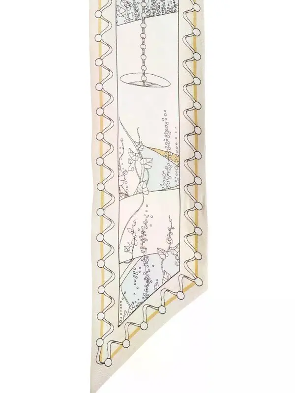 Tory Burch Graphic-print Silk Scarf