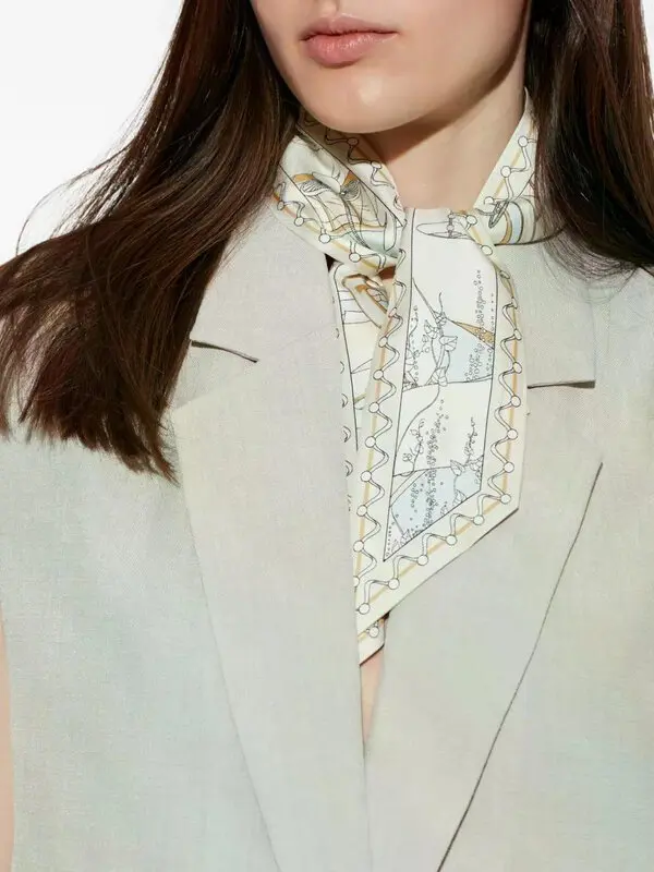 Tory Burch Graphic-print Silk Scarf