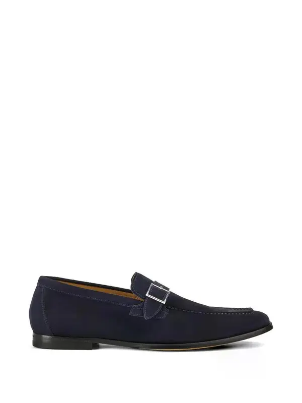 DOUCAL'S Suede Buckle Loafers