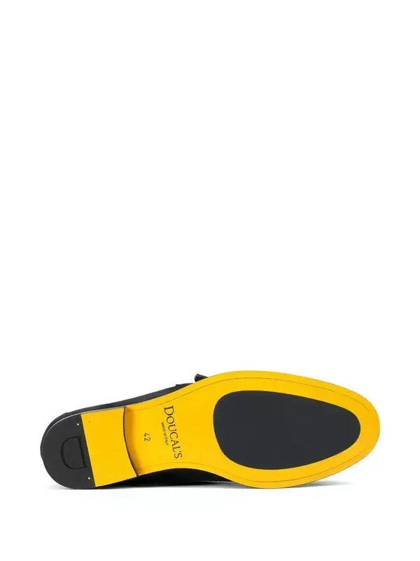 DOUCAL'S Suede Buckle Loafers