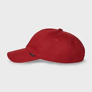 Paul Smith Cotton Baseball Cap With Signature Stripe Detail - Red