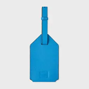 Paul Smith Calf Leather Luggage Tag - Blue