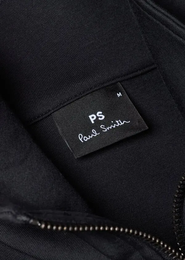 Paul Smith Quarter Zip Track Top With Stripe Trim