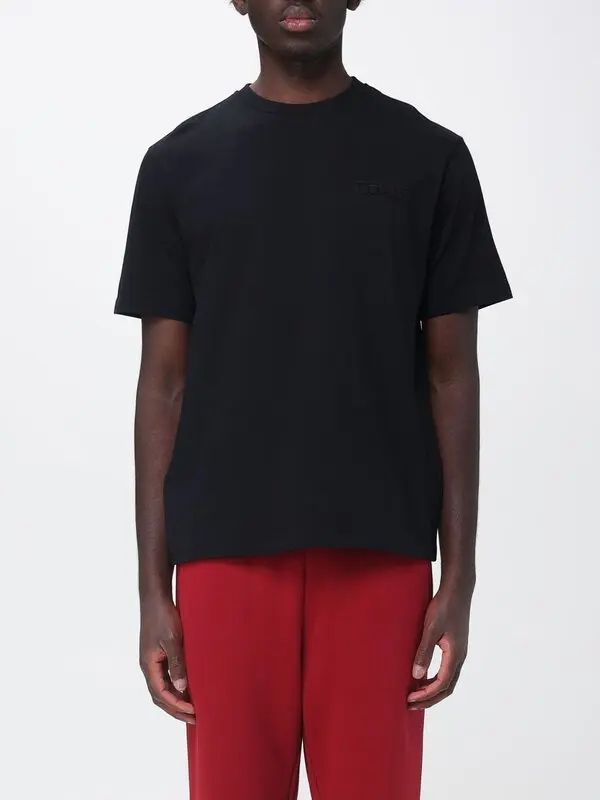 FERRARI Basic T-shirt In Cotton - Black