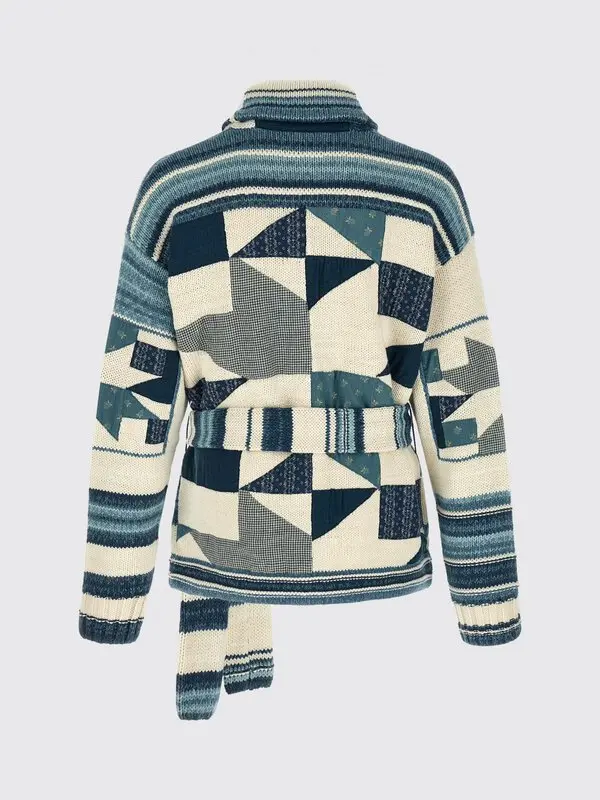 Polo Ralph Lauren Shawl Collar Cardigan In Cotton And Linen With Belt
