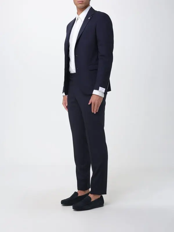 MANUEL RITZ Single-breasted Stretch Wool Suit