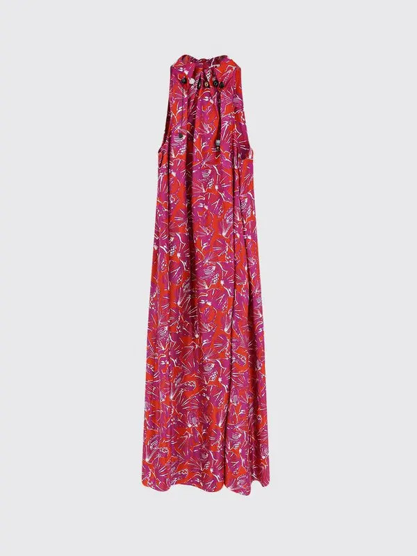 Max Mara Printed Silk Midi Dress