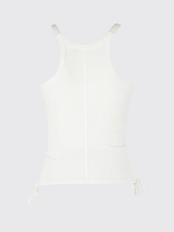 MISBHV Ribbed Tank Top With Drawstring Detail