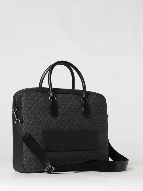 Michael Kors Coated Cotton Business Bag With Mk Monogram