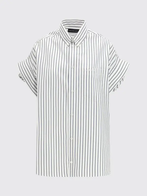 Balenciaga Striped Cotton Shirt