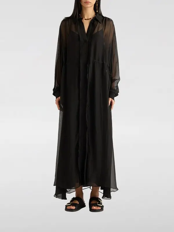 Momoni Silk Blend Chemisier Dress