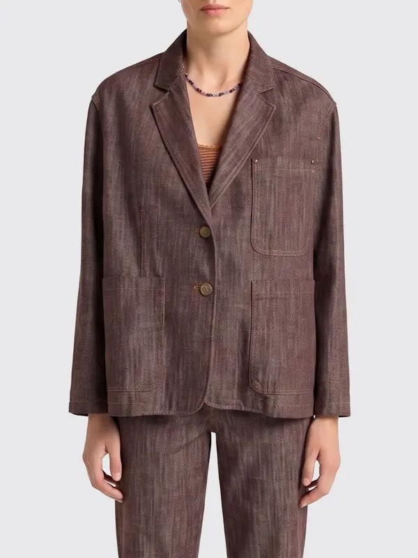 Momoni Single-breasted Cotton Blazer