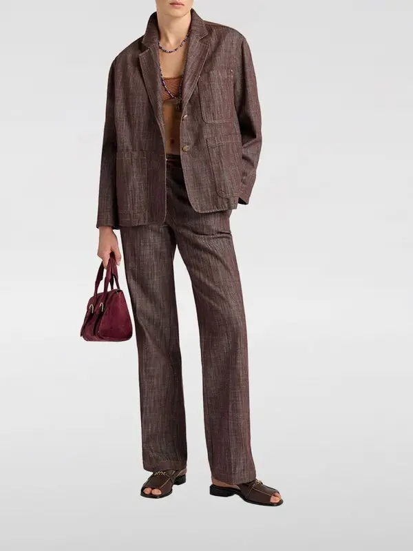 Momoni Single-breasted Cotton Blazer
