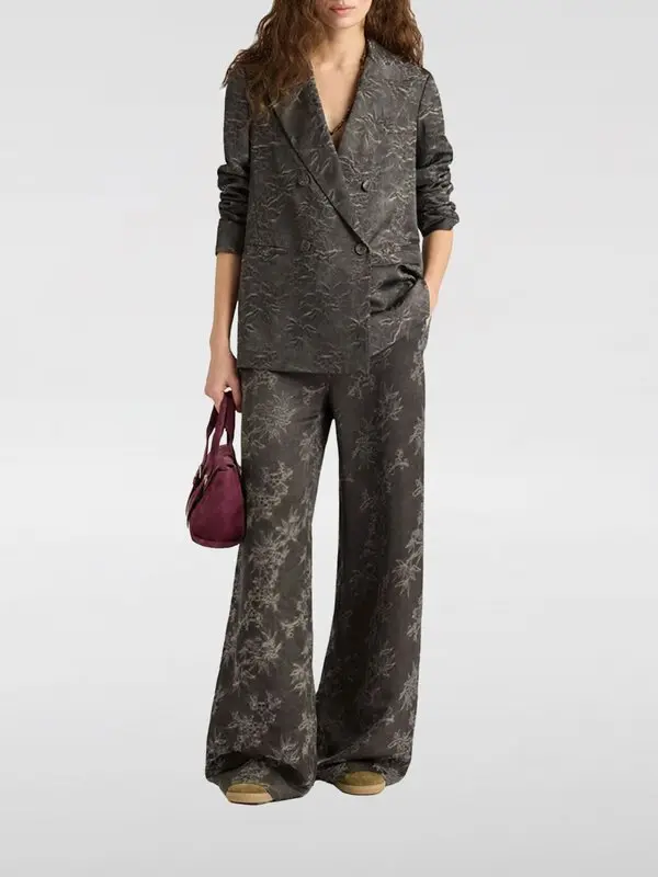 Momoni Double-breasted Jacquard Viscose Blazer