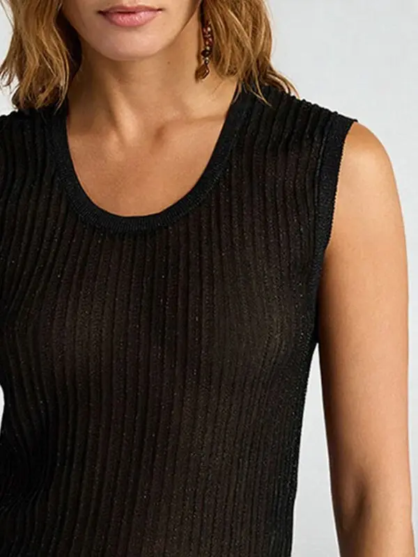 Momoni Lurex Viscose Knit Top