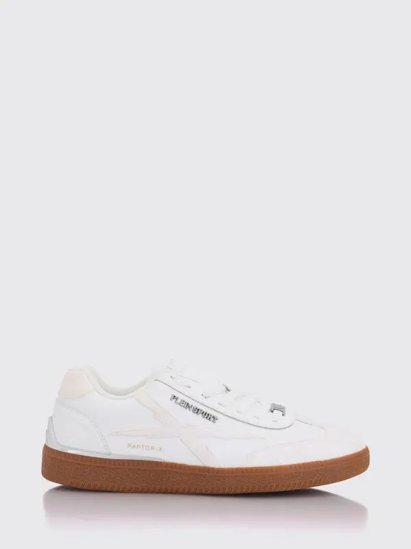 PLEIN SPORT Raptor-x Leather Sneakers - White