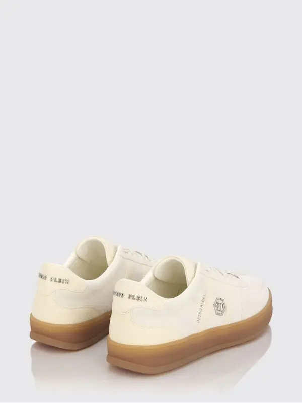 Philipp Plein Retro Rebel Suede Sneakers - White