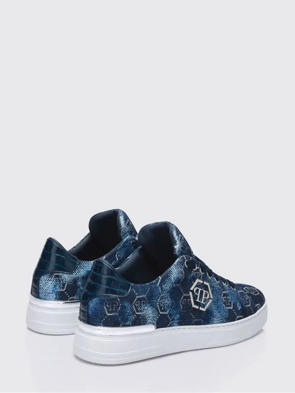 Philipp Plein Embellished Sneakers - Blue