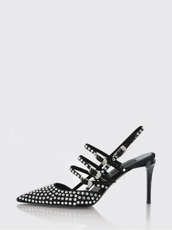 Philipp Plein Embellished Slingback Stiletto Pumps - Black