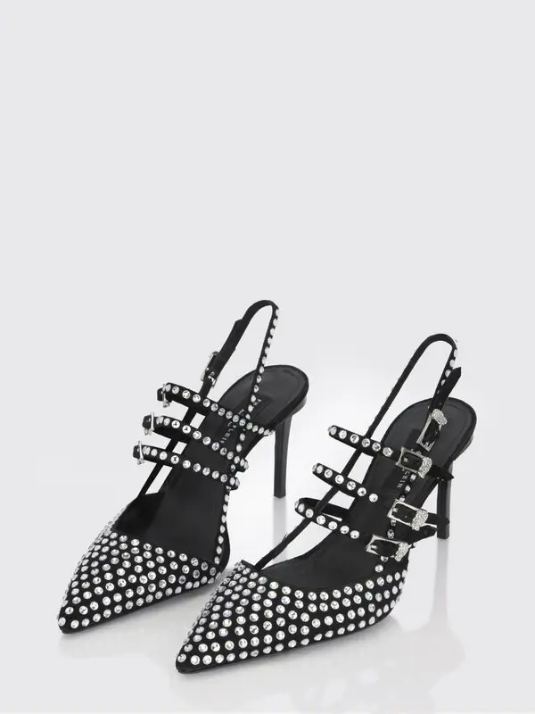 Philipp Plein Embellished Slingback Stiletto Pumps