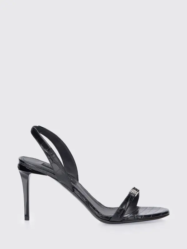 Philipp Plein Heeled Slingback Sandals - Black