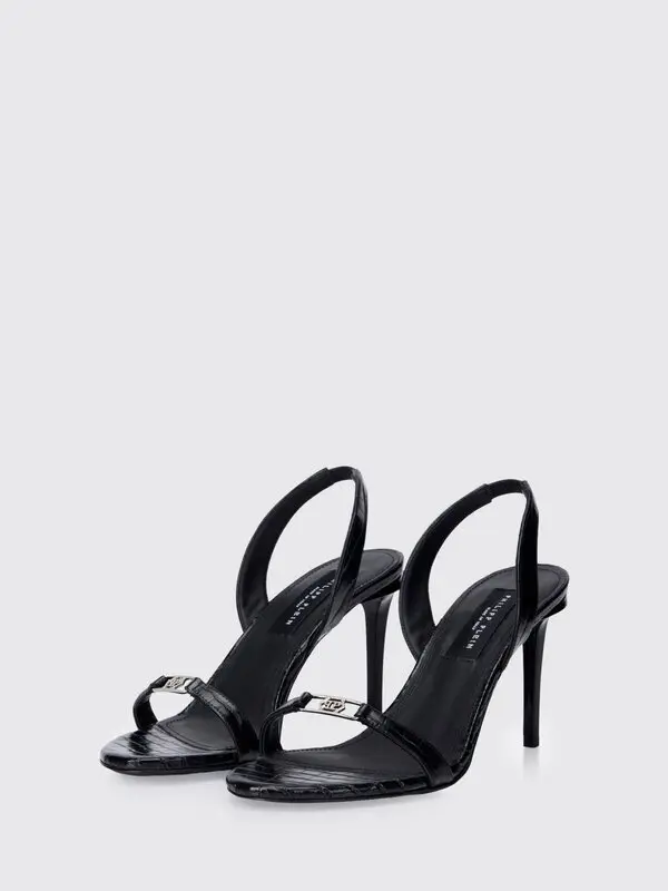 Philipp Plein Heeled Slingback Sandals