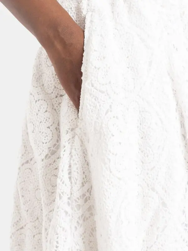 Comme Des Garçons Midi Skirt - White