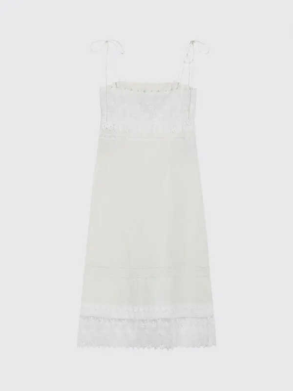 Valentino Garavani Lace Trimmed Dress