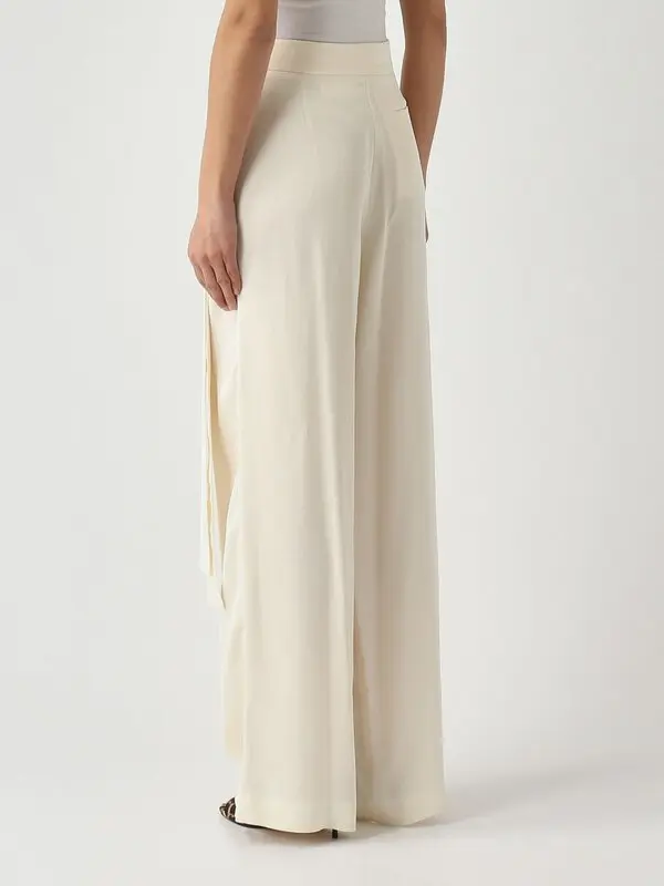 MEIMEIJ Rayon Blend Wide Leg Trousers