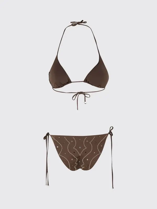 VENUJA Embellished Triangle Bikini Set