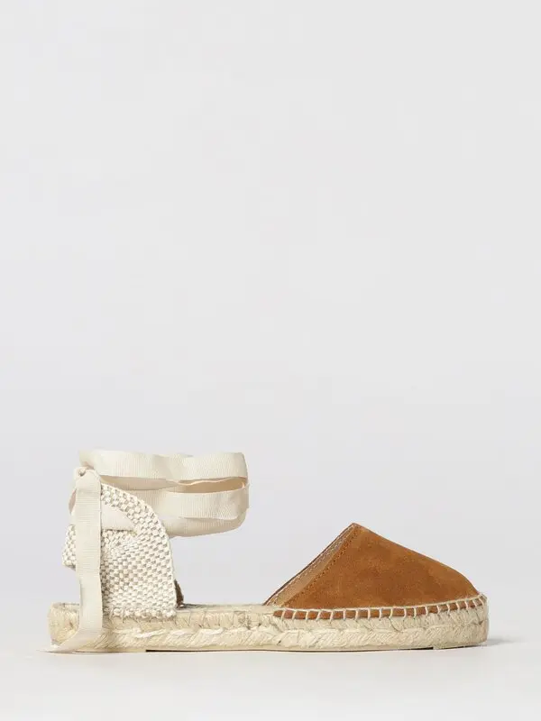 Manebí Espadrille With Ankle Tie Fastening - Brown