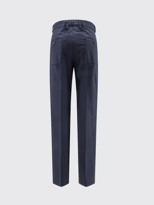 Aspesi Mid-rise Slim Fit Cotton Trousers - Blue