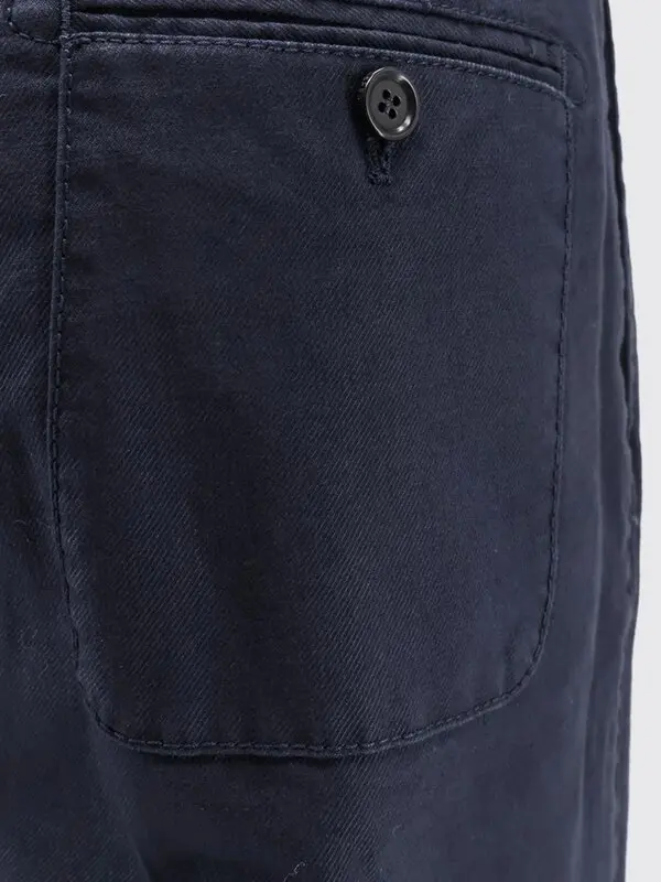 Aspesi Mid-rise Slim Fit Cotton Trousers - Blue