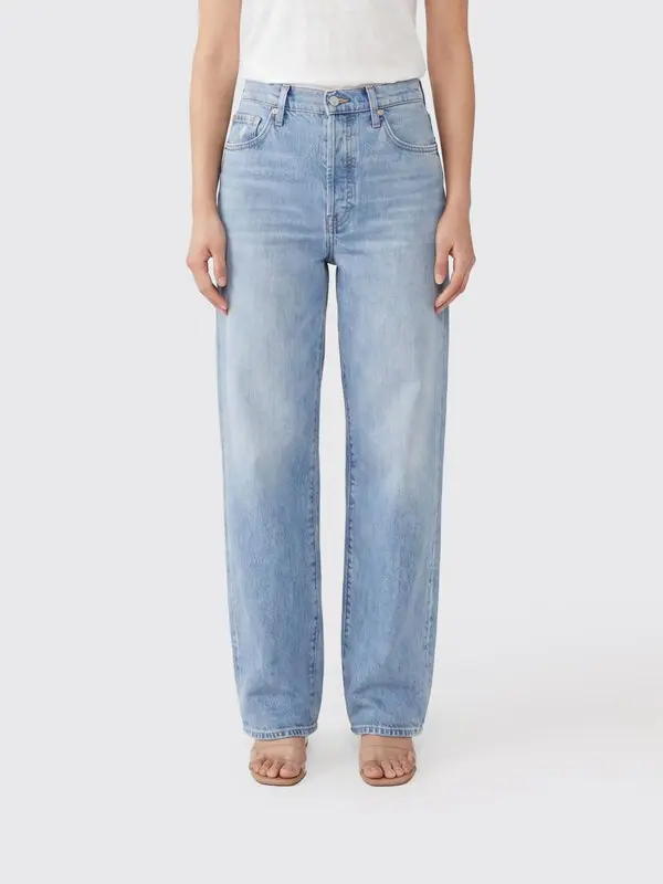 MOTHER High-waisted Straight-leg Denim Jeans - Blue
