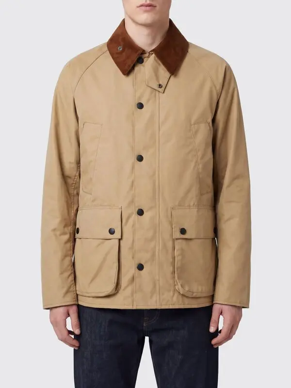Junya Watanabe Barbour X Nylon Shirt Jacket With Velvet Collar