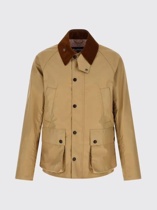 Junya Watanabe Barbour X Nylon Shirt Jacket With Velvet Collar