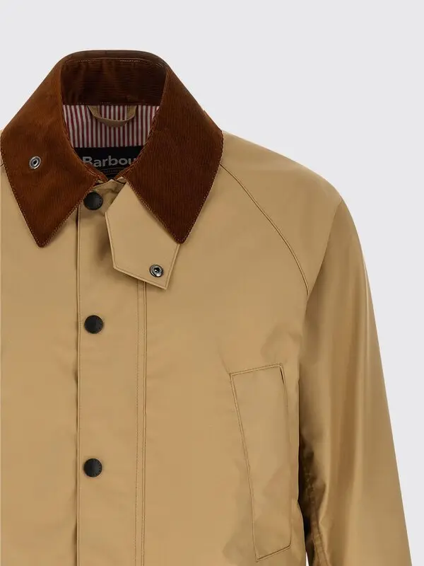 Junya Watanabe Barbour X Nylon Shirt Jacket With Velvet Collar