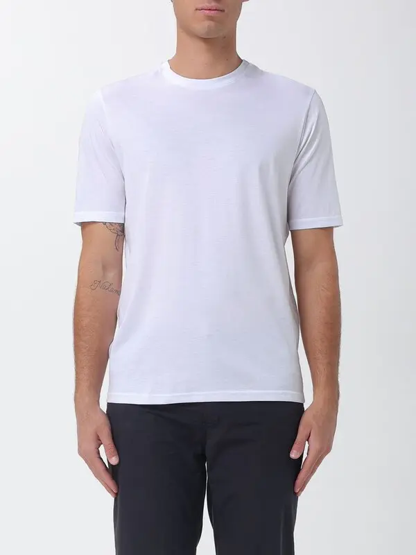 XC Basic Short-sleeved Crew Neck T-shirt In Cotton With A Slim Fit - White