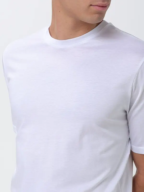 XC Basic Short-sleeved Crew Neck T-shirt In Cotton With A Slim Fit - White