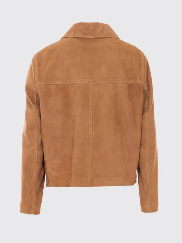 ARMA Single-breasted Suede Leather Jacket