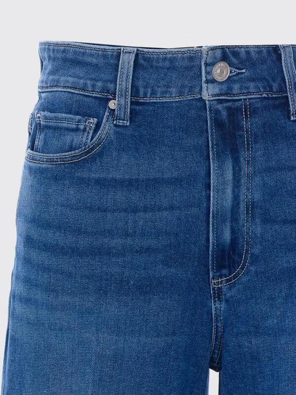 Paige High-waisted Palazzo Jeans In Stretch Cotton Denim