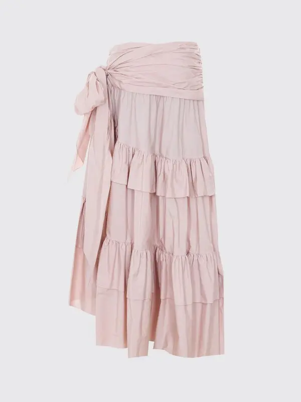 Chloé Asymmetrical Ruffle Midi Skirt