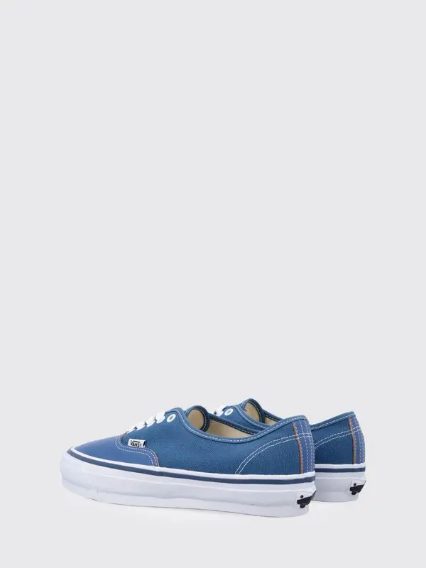 VANS Lx Authentic 44 Leather And Cotton Sneakers With Abstract Pattern - Blue