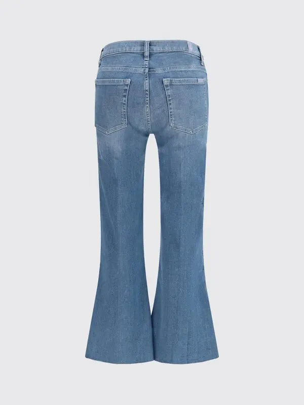 7 For All Mankind High-waisted Flare Jeans In Stretch Cotton Denim
